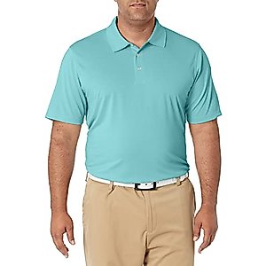 Amazon Essentials Men's Regular-Fit Quick-Dry Golf Polo Shirt (Available in Big & Tall), Aqua Blue, Medium
