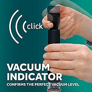 Airtender Wine Vacuum Pump Wine Preserver with 3 Reusable Bottle Stopper Vacuum Seals, for Wine Preservation and Storage