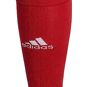 adidas Copa Zone Cushion 4 Soccer Socks (1-Pair) for Men, Women, Boys and Girls, Team Power Red/White, Medium