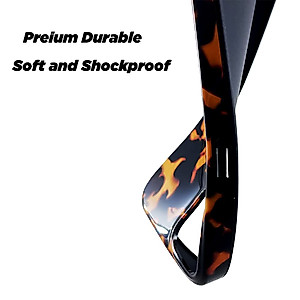 uCOLOR Case Compatible with iPhone 13 Mini 5.4" 2021 Tortoise Shell Pattern Stylish Matt Hybrid Ultra Slim Soft TPU Protective Case (Tortoise Shell)