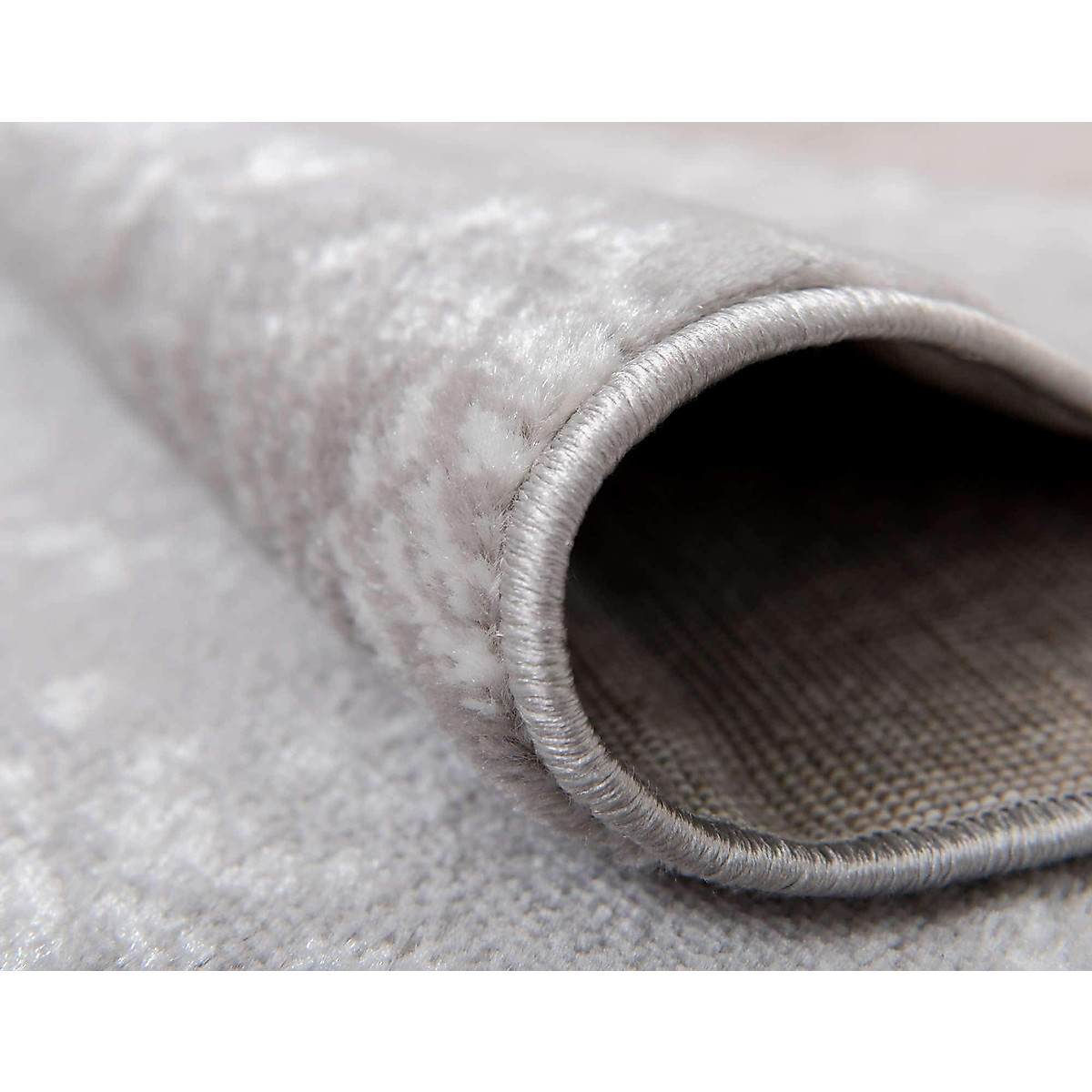 Unique Loom Sofia Collection Area Rug - Grand (4' 1" x 6' 1" Rectangle, Light Gray/ Ivory)