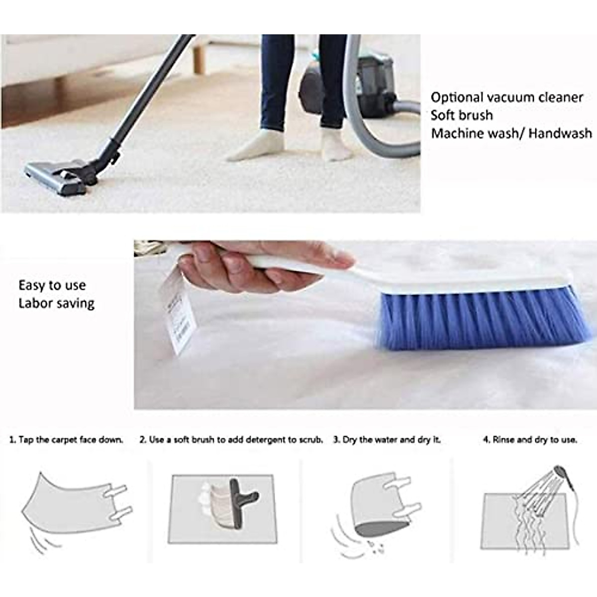 Mid-Century Modern Minimalist Soft Wool Area Rug 5x7 Yellow Black Ivory Turkish Stain Resistant Carpet for Living Room Bedroom Dining Room Thick No-Slip Art Deco Indoor Carpet