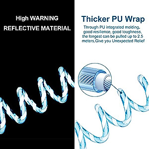 HUGVIDAS Reflective Anti-Lost Rope, Child Safety Belt with Key Lock, Breathable Toddler Traction Belt, Reflective Anti-Lost Rop (2M/6.5ft, Gold)