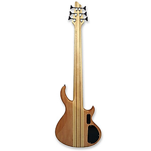 Left-handed 6 String Electric Bass Guitar Millettia Laurentii+Okoume body maple neck