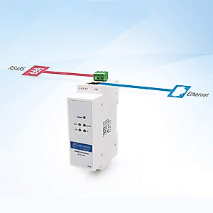 USR -DR302 Modbus RS485 de carril DIN Puerto Series a convertidor Ethernet Transmission bidireccional Transparent Between RS485 and RJ45
