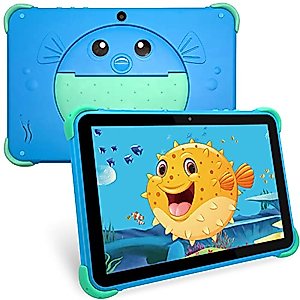 Kids Tablet 10 inch Tablet for Kids Android 11.0 WiFi Kids Tablets for Toddlers, 2GB RAM 32GB ROM, Quad Core Processor, 1280x800 IPS, Parental Control, GMS, Dual Cameras, WiFi, Bluetooth for Kids