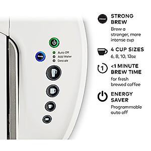 Keurig K-Select Single-Serve K-Cup Pod Coffee Maker, Matte White