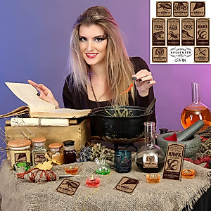 135 Pieces Halloween Animal Bottle Labels Medicine Bottle Stickers Poison Bottle Sticker Decals for Party Decoration and Photo Props, 27 Styles