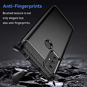 for Moto G Play 2023 Case,with HD Screen Protector,Shock-Absorption Flexible TPU Bumper Cove Soft Rubber Protective Case for Motorola Moto G Play 2023 (Black)