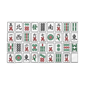 GLOVET Mahjong Bath Decorative Hand Towels for Bathroom, Comfortable Luxury Bath Towels, Ultra Soft Quick Dry Towel for Hotel, Gym, Sports and Spa Home Decor, 27.5x16 in