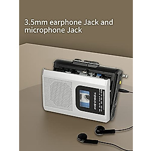 TOMASHI Cassette Player Walkman Tape Recorder FM AM Radio with Built-in Speaker,Microphone F-318B