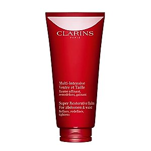 Clarins NEW Super Restorative Abdomen & Waist|Anti-Aging Body Cream For Mature Skin Weakened By Hormonal Changes|Visibly Redefines for Slimming Effect|Firms, Tightens & Tones Skin|6.8 Ounces