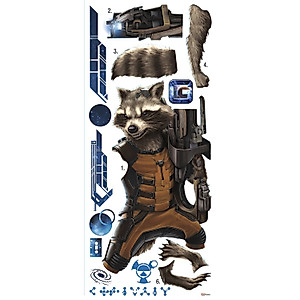 RoomMates Guardians of the Galaxy Raccoon Peel and Stick Giant Wall Decals