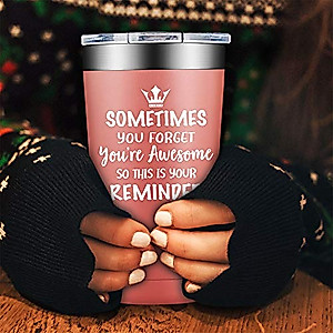 Fufendio Thank You Gifts for Coworkers - Funny Inspirational Birthday Gifts for Women, Friends Female, Best Friend, Coworker, Sister - Encouragement Gifts - Vacuum Insulated 20oz Tumbler