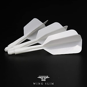 CONDOR AXE WING SLIM L White Condorax Wing Slim Darts Flight Long