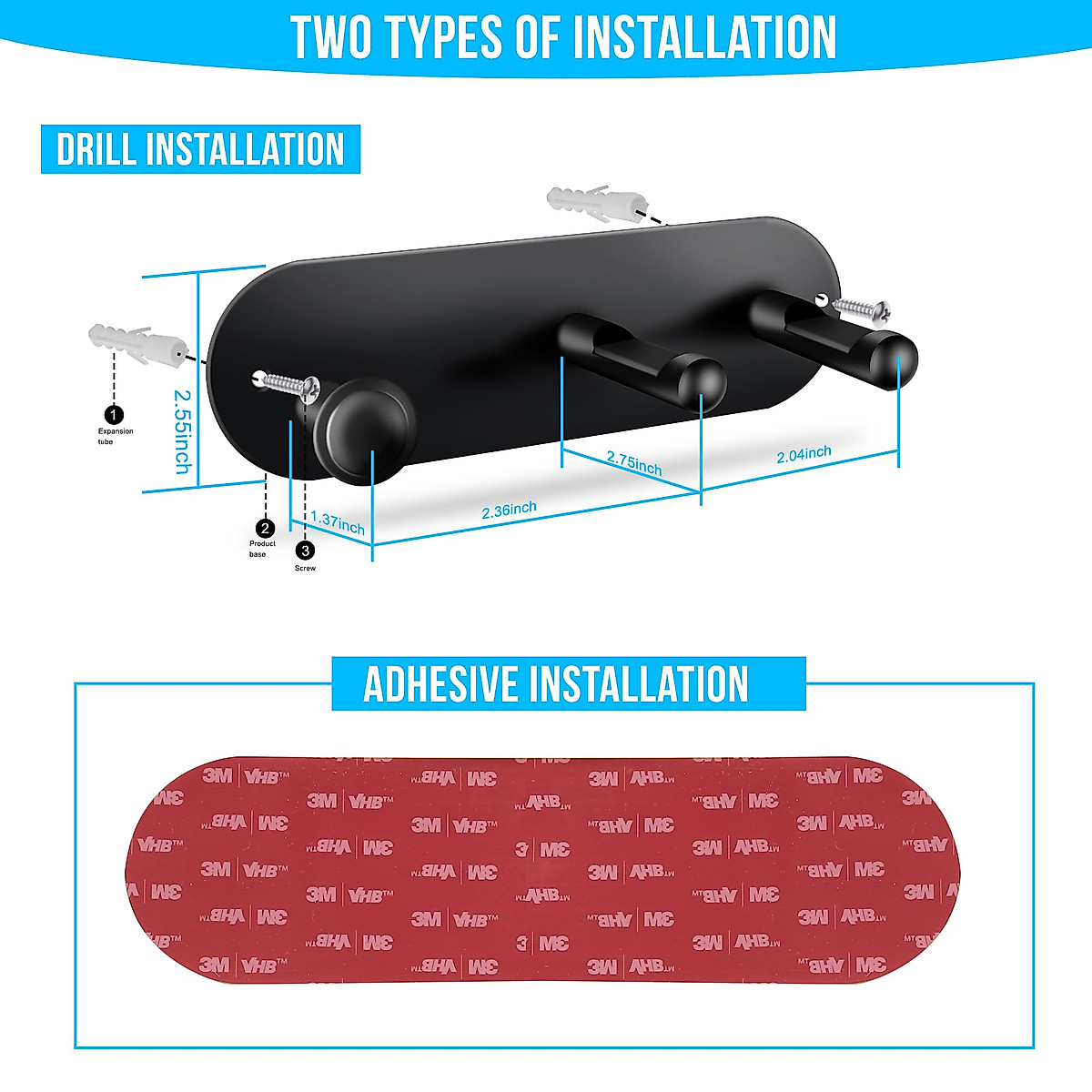 NALoRa Hair Dryer Holder Wall Mounted, Affordable Luxury Blow Dryer Holder for Bedroom, Salon, Hairdryer Holder for Bathroom, Self Adhesive Hair Dryer Holder, Widely Adaptable to 99% of Hair Dryers