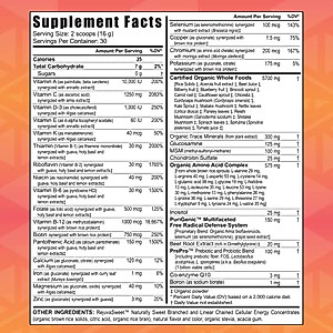Youngevity Beyond Tangy Tangerine 2.0 Citrus Peach Fusion Multi-Vitamin & Mineral Complex - Made with Natural & Whole Foods | 8,000 ORAC