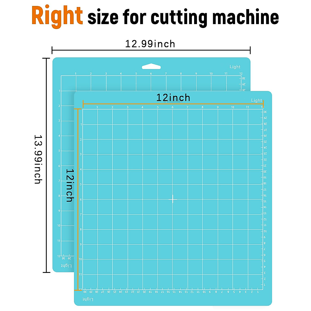 Colemoly 12x12 Cutting Mat 4 Pack Standard for Cricut Maker/Maker 3/Explore 3/Air 2/Air/One 1 Pack Cut Cards Scraper Green Grip Sticky Cricket Replacement Accessories Pad for Supplies,Crafts,Quilting