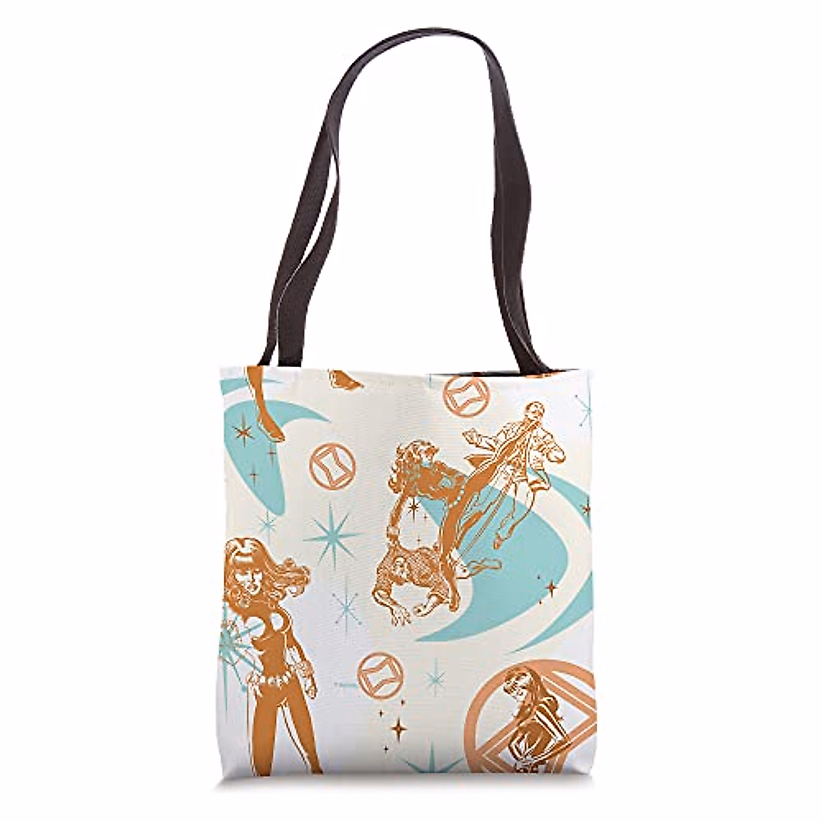 Marvel Black Widow Retro Mid-Century Modern Tote Bag