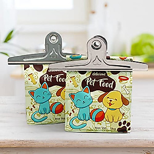 Extra Large Bull Clips Stainless Steel, Coideal 2 Pcs 30cm Jumbo XXL Silver Metal File Binder Clip Clamps Heavy Duty for Home Office School (11 4/5 Inch)