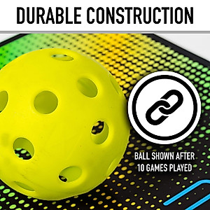 Franklin Sports X-26 Indoor Pickleballs - Bulk Indoor Court Pickleball Balls - USA Pickleball (USAPA) Approved Tournament Pickleballs - Bulk 100 Pack Inside Pickleballs - Lime Green
