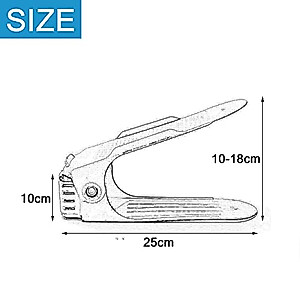 ALWWL Shoe Slots, Adjustable Shoes Holder Racks, Space Saver Shoe Storage Organizer for Girl Lady Women Family Bedroom- Blue|| 8Pcs