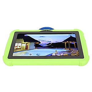 Janzoom 7 Inch Tablet, Portable Lightweight Kids Tablet Dual Cameras with Protective Case for Travel (US Plug)
