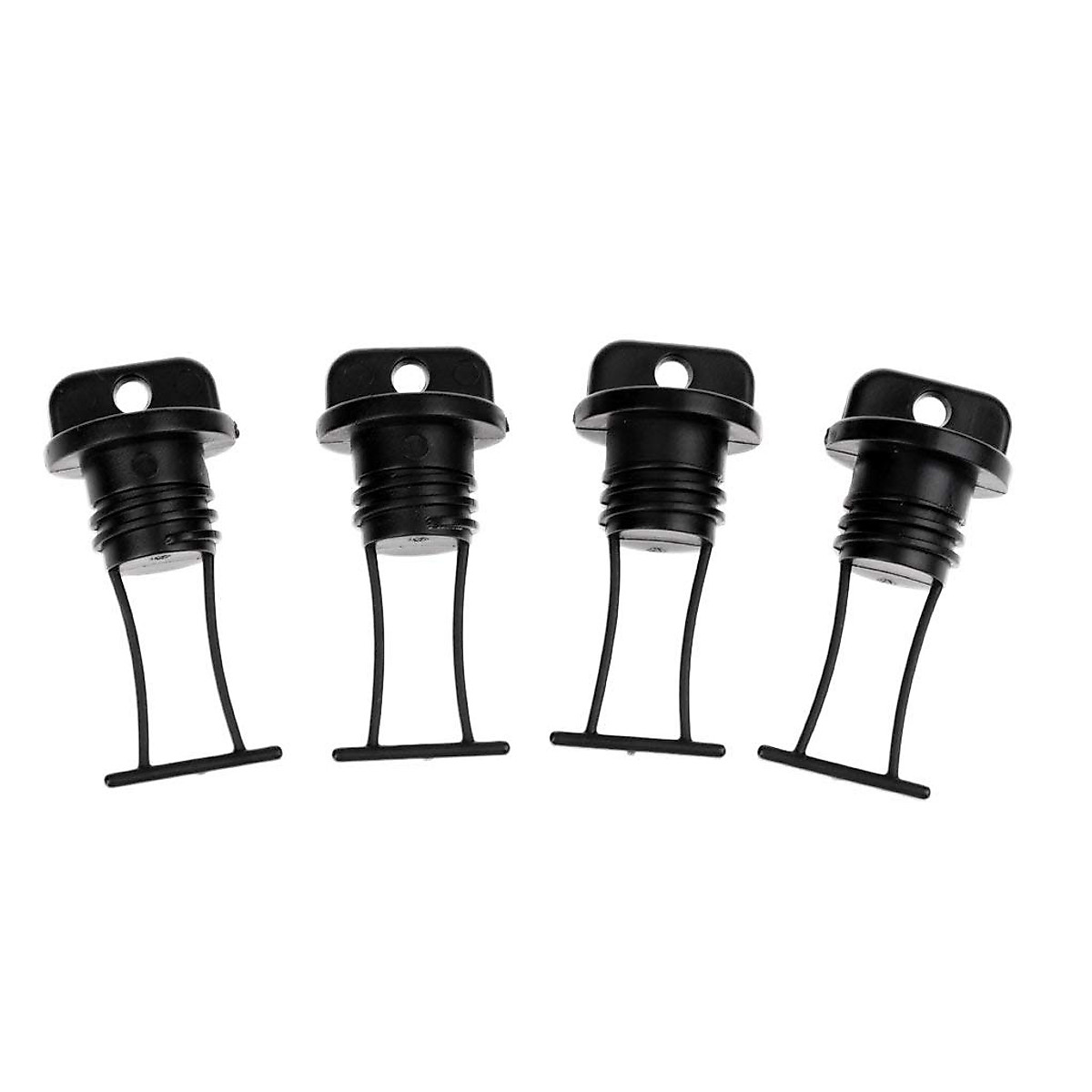 8 Pieces Hull Thread Drain Plugs Kayak Accessories Plastic Boat Drain Holes Bungs fit for Canoe Marine Boat Fishing