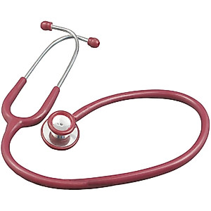LAJA Imports Monitoring Stethoscope, Edition Chestpiece, Tube (Maroon)