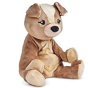 HUGIMALS Charlie The Puppy 4.5 lb Heavy Cute Weighted Comfort Plush Large Unscented Self Care Stuffed Animal for All Ages - Kids, Teens and Adults