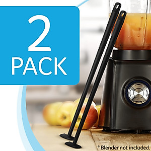 IMPRESA [2 pack] Silicone Blender Spatula for Vitamix Blender & More - Gives Easy Reach - Jar Spatula to Prevent Food Waste - Long Handle Spatula for Vitamix Blender Cup - 14' Handled Scraper