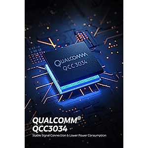 SoundPEATS Force Pro Dual Dynamic Drivers Bluetooth Headphones, Neckband Wireless Earbuds with Crossover, APTX HD Audio Built in Mic 22 Hours Playtime, Bluetooth 5.0 Headset Sports Earphones