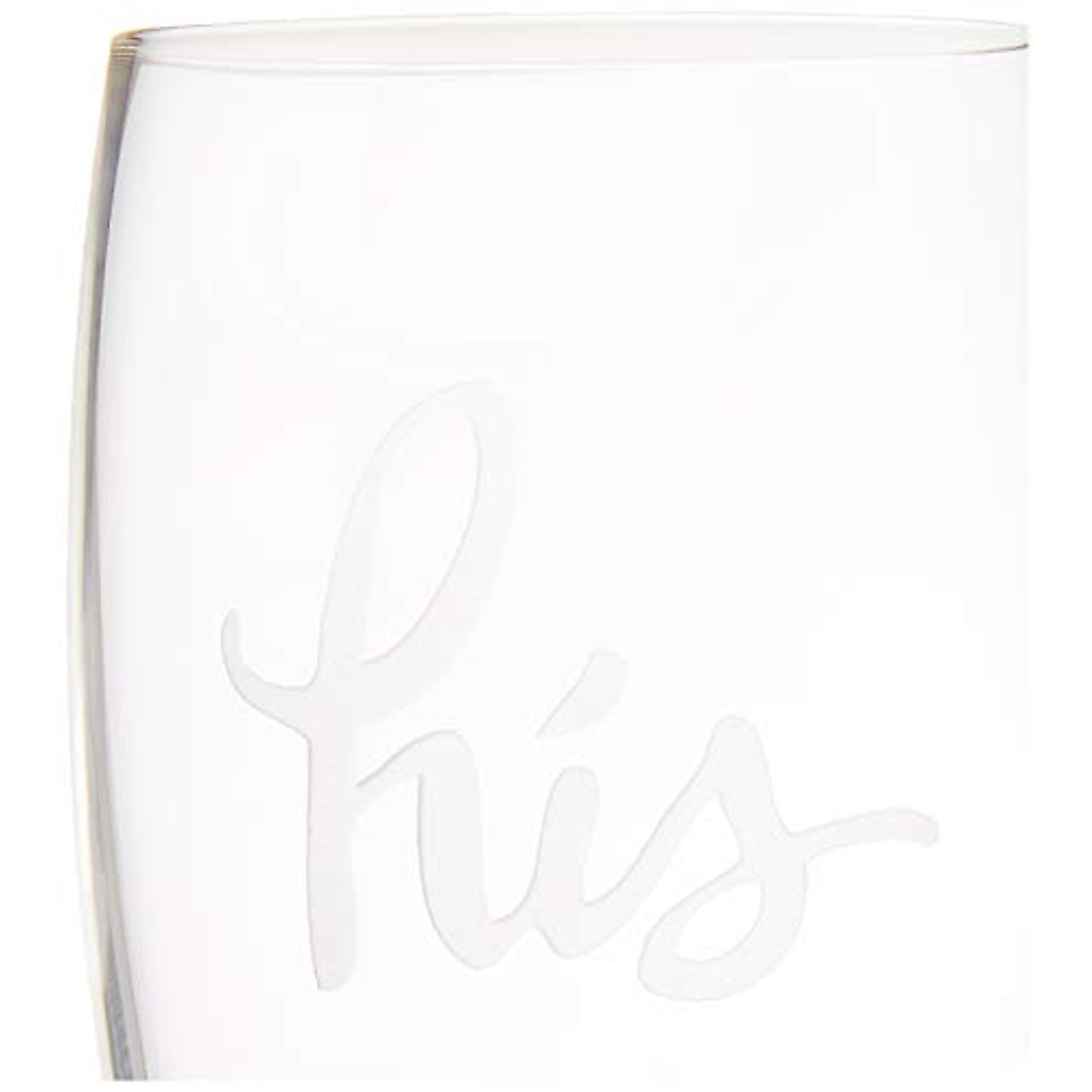 Kate Spade Two of A Kind 2Pc His and Hers Beer Mugs, 2 Piece Set, Clear