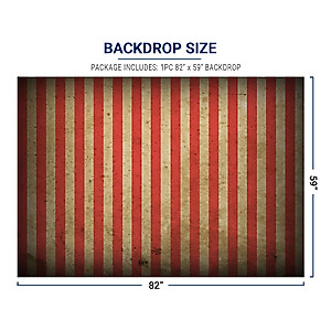 Allenjoy 7x5ft Evil Halloween Circus Carnival Backdrop for Festival Red and White Stripes Yellowing Bloody Splatter Party Decor Horrorible Prom Portrait Photography Background Photobooth Studio Props