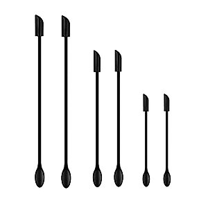 Spatula Set of 6 Silicone Mini Makeup Spatulas,Small Rubber Spatula for Cooking or Baking Kitchen Gadgets Spatula Silicone for Mini Jar,Cosmetics or Reusable Beauty Spatula