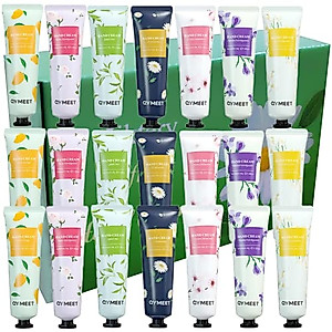 21-Pack Hand Cream Gift Set, Gentle Hand Cream Lotion with Natural Plant Flower Fruit Flavor for Even Sensitive Skin, Extra-Moisturizing Cream Outdoor Travel Size, Present for all Relationship