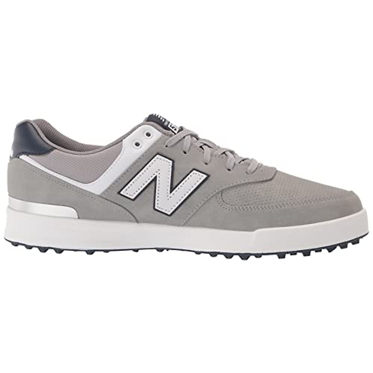 New Balance Men's 574 Greens Golf Shoe, Grey/White, 11