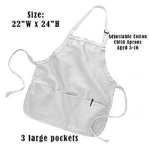 PLACE4PRINT Personalized Junior Chef Kids Set Apron with Hat – Custom Customized Kitchen Apron for Cooking Backing Grill Grilling BBQ - Any Name Design – Great Masterchef Gift