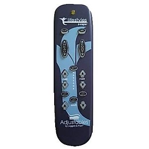 Lifestyles S-Cape Replacement Remote (New 2020 Black Version) by Leggett and Platt for Adjustable Bed