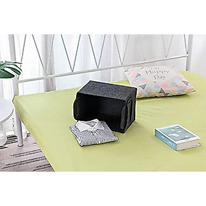 Minoisome Foldable Storage Baskets with Carry Handles Felt Fabric Collapsible Storage Cubes Bin for Organizing Toys Clothes Gifts Closet Shelves Kids Room Laundry Office