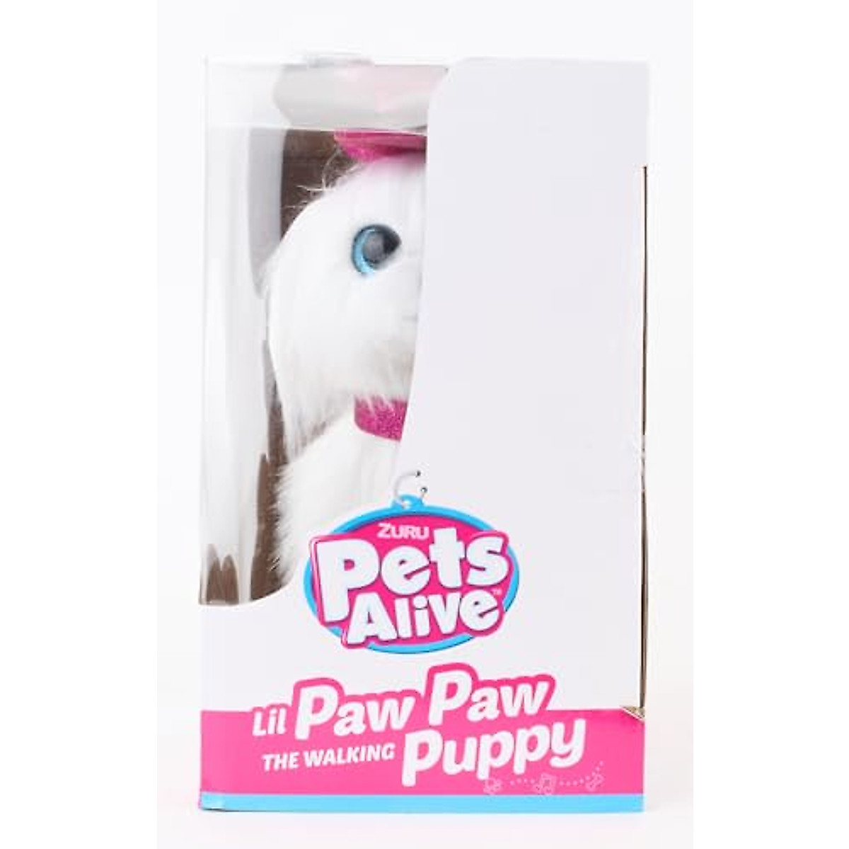 Pets Alive Lil' Paw The Walking Puppy by ZURU Interactive Dog That Walk, Waggle, and Barks, Interactive Plush Pet, Electronic Leash, Soft Toy for Kids and Girls