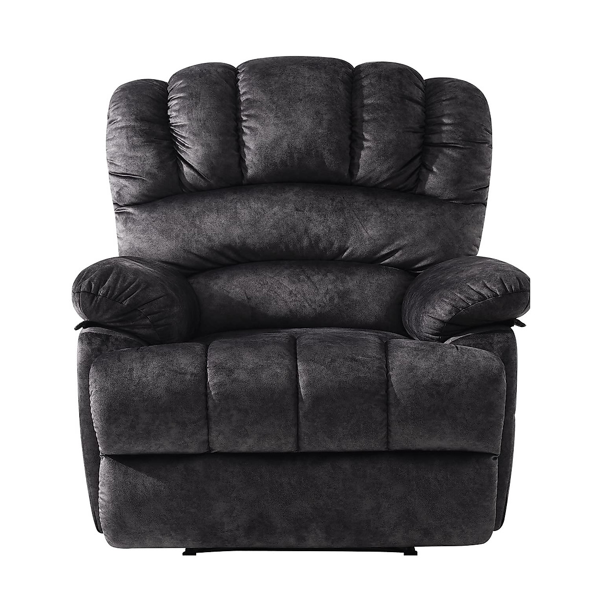 EASELAND 1.0 Extra Large Push Back Recliner for Big and Tall, Extra Wide and Overstuffed Breathable Recliners (Dark Grey)…