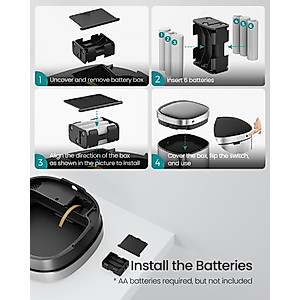 SONGMICS Motion Sensor Trash Can, 13 Gallon Automatic Kitchen Garbage Can, Multi-Colored Indicator Lights, Ozone Odor Control, Stay-Open Lid, Tall, Stainless Steel, Silver ULTB620E50V1