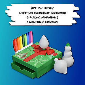 The Treemendous Ornament Decorator - Gift Box Ornament Decorating Kit - Ages 3 and Up
