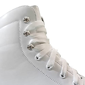 AviorX Premium Roller Skates for Women & Everyone All Adult Men, and Womens, Girls, and Kids Indoor & Outdoor High Top Luxurious Retro Roller Skate for Womens/Unisex with Extras (8, White)