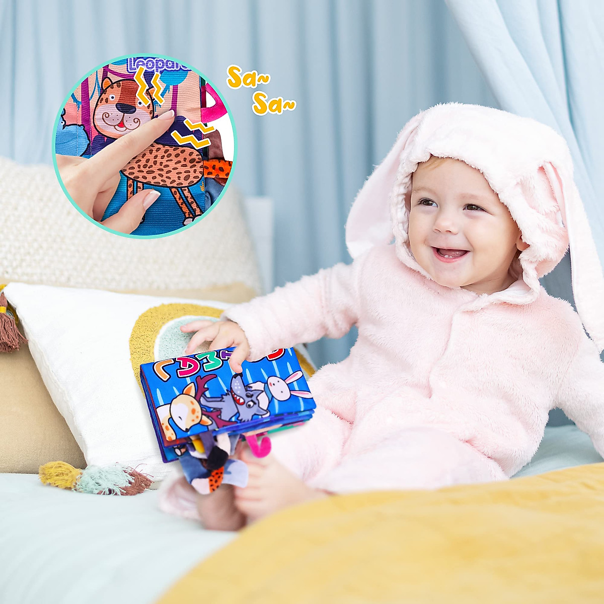 Soft Alphabet Baby Cloth Cards for Toddlers, 26pcs Letter Early Educational Flash Cards with Storage Bag, ABC Learning Cards Babies Infants Toys, Best Gifts for 3+ Years Old Boys Girls