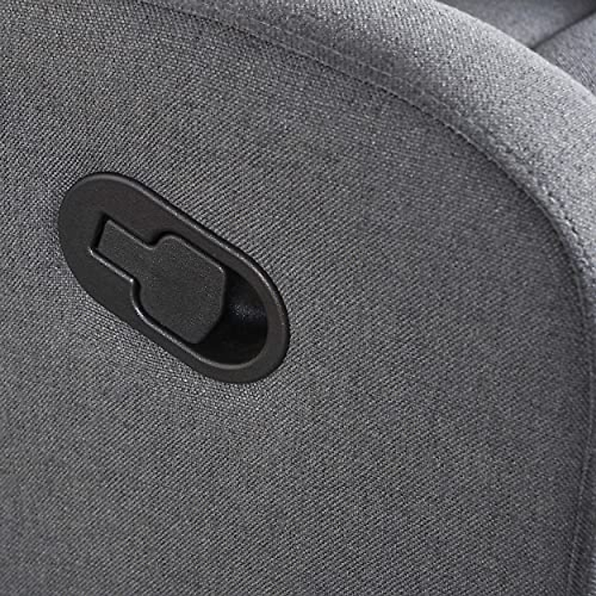 Christopher Knight Home Gaius Classic Fabric Recliner, Charcoal / Black