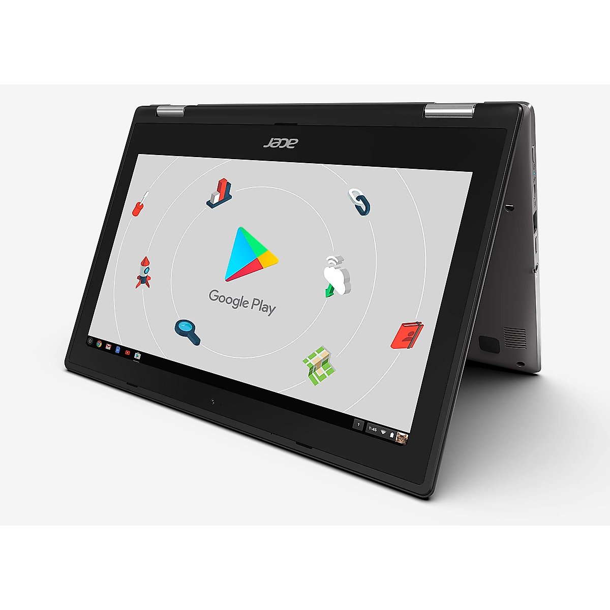 Acer Newest 2-in-1 Ultra Slim Chromebook, 11.6inch IPS Multi-Touch Screen, Intel Celeron Processor Up to 2.4 GHz, 4GB LPDDR4 Memory, 32GB eMMC, WiFi, Bluetooth, Chrome OS (Chrome OS, Silver)(Renewed)