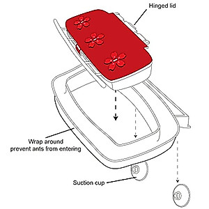 Juegoal Window Hummingbird Feeder, 8-Ounce