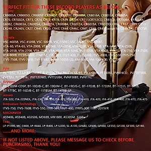 Record Player Needles Replacement, 5 Pack Turntable Record Player Needle for Crosley Victrola Jenson Sylvania Vinyl LP Phonograph Record Players